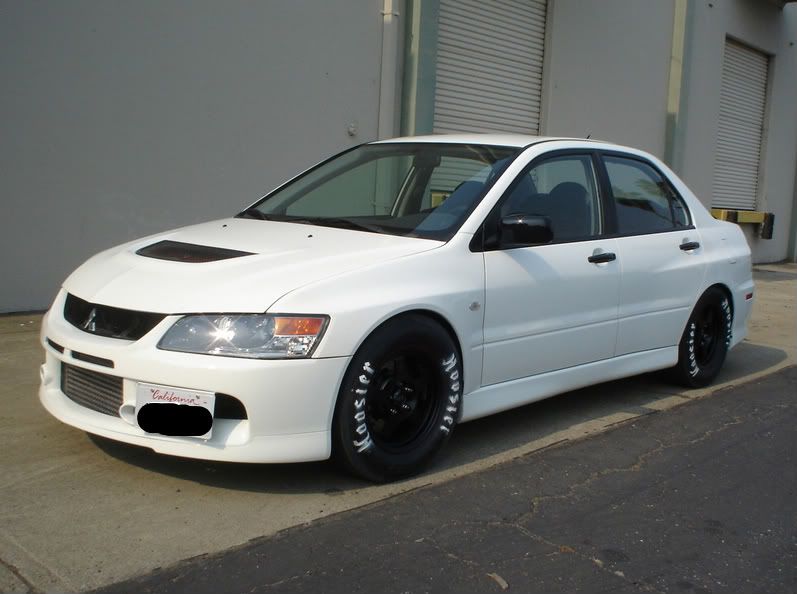 Pics of my EVO's new drag wheel set-up. | DSMtuners